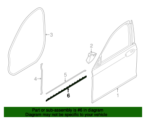 2016-2022 BMW Strip for door, bottom right 51-13-7-397-868 ...