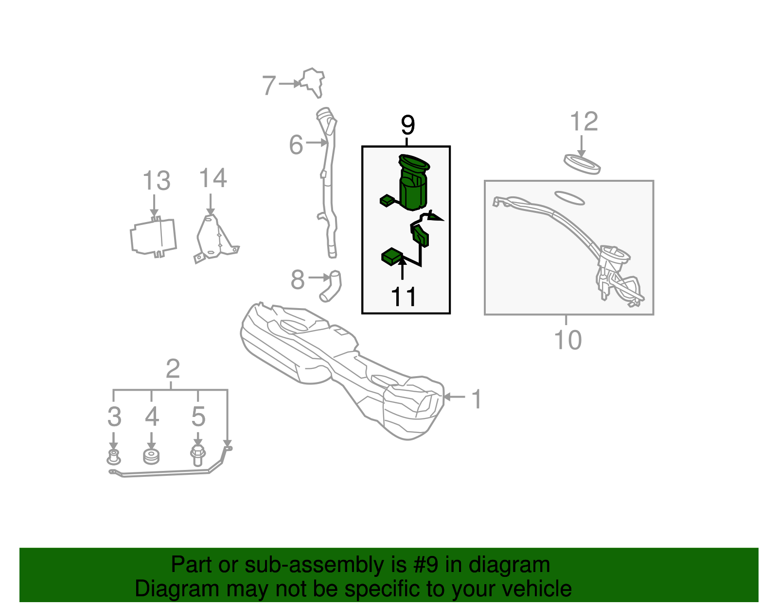 16147163298 - 2006-2015 BMW Fuel Pump (16-14-7-163-298) | BMW of South ...