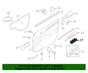 2018-2019 Subaru Window Switch 83071AL56C | Subaru Parts Store