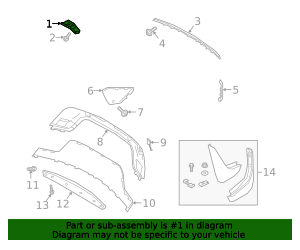 2020-2021 Land Rover Range Rover Evoque Trim Molding LR138236 ...