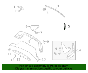 LR117428 - Lower Molding 2020-2023 Land Rover Range Rover Evoque | Land ...