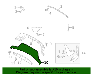 2020-2023 Land Rover Range Rover Evoque Bumper Cover Heat Shield ...