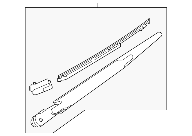 28780-5RL0A - Wiper Arm Assembly 2018-2024 Nissan Kicks | Nissan Parts ...