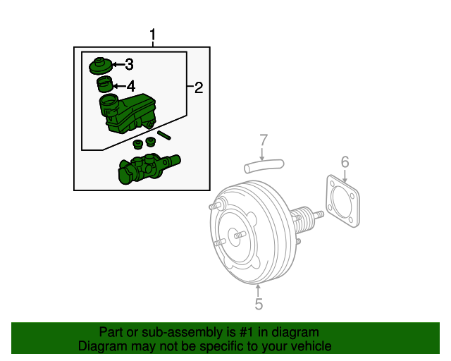 2007-2011 Toyota Camry Master Cylinder 47201-33470 | Sparks Parts