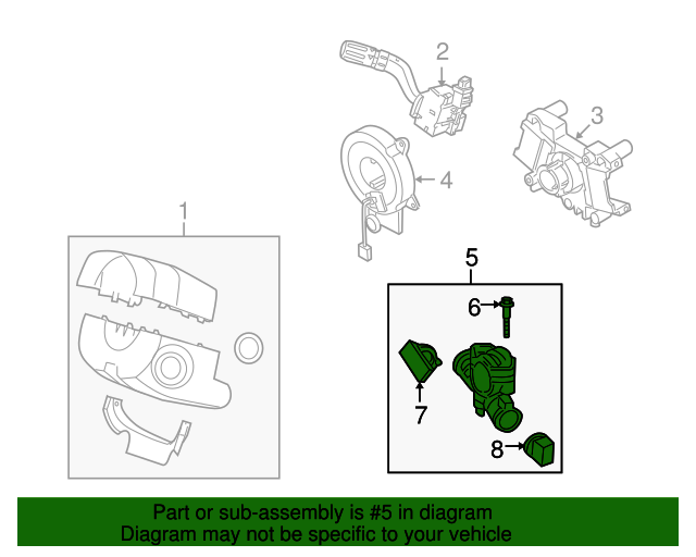 2008-2011 Mazda Tribute Steering Lock ZZDB-66-160 | OEM Parts Online