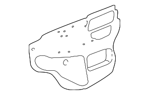 2003-2008 Toyota Corolla Water Shield 67831-02130 | OEM Parts Online