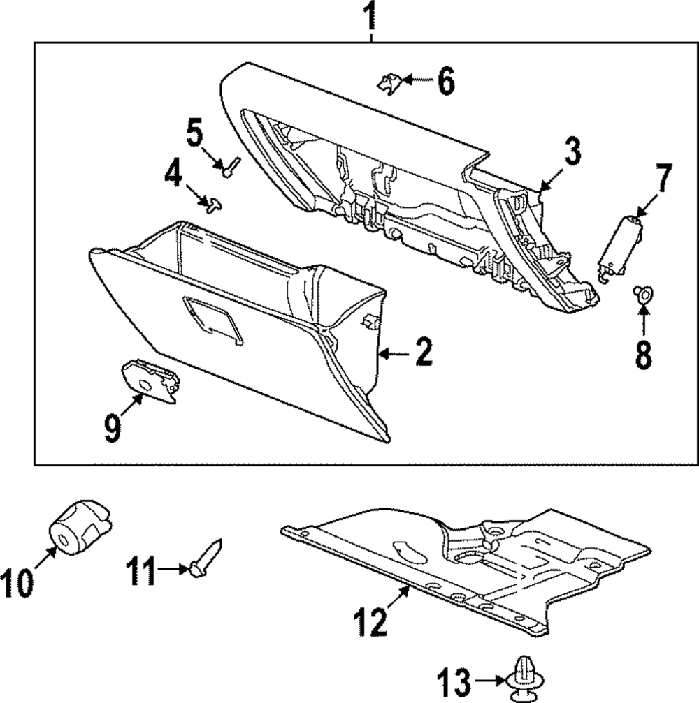 84846414 - Passenger Side Instrument Panel Lower Trim Panel Insulator ...
