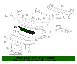 5K0-853-677-C-9B9 - Lower Grille 2010-2014 Volkswagen GTI | Volkswagen ...