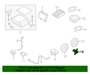 96310-3N300 - High-Quality Speaker for 2011-2016 Hyundai Equus ...
