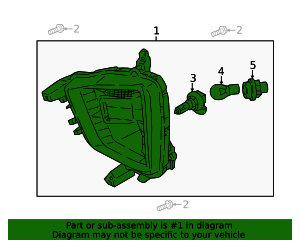 2018-2020 Mitsubishi Eclipse Cross Fog Lamp Assembly 8315A032 | QuirkParts