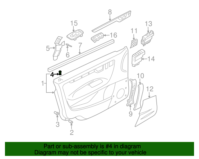 2001-2014 Volvo Door Trim Panel Bushing 39978889 | TascaParts.com