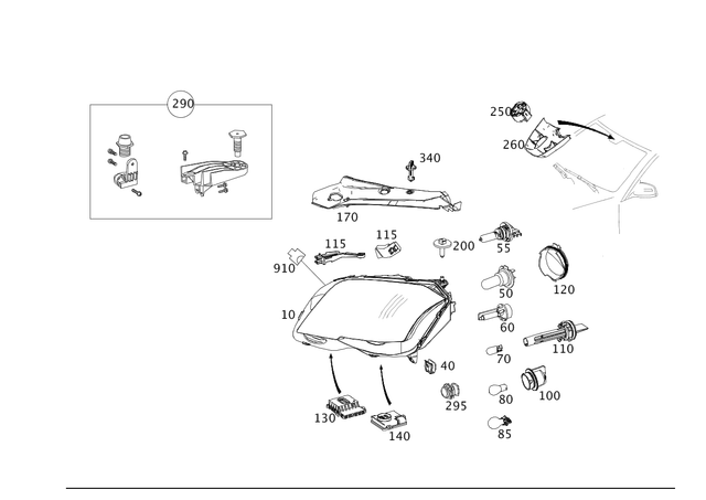 001-826-55-82 - Socket 2010-2015 Mercedes-Benz | Mercedes-Benz USA Parts