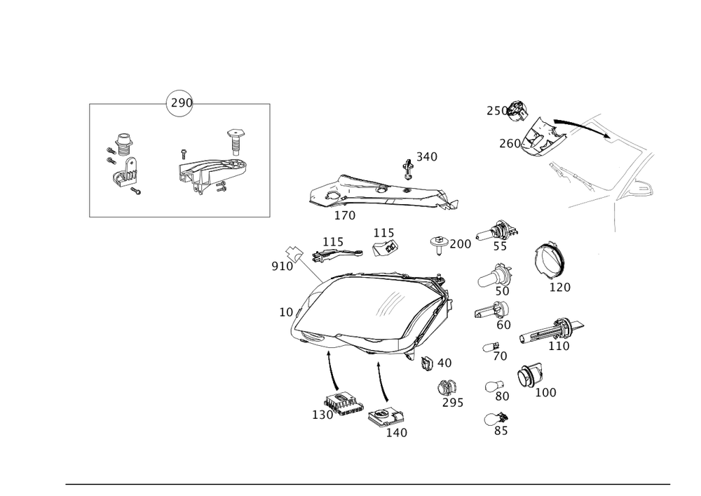204-870-32-26 - Control Unit 2010-2015 Mercedes-Benz | Mercedes-Benz ...