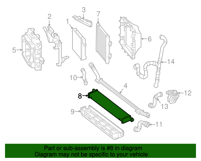 099-500-34-01 - Radiator 2018-2021 Mercedes-Benz | Mercedes-Benz USA Parts