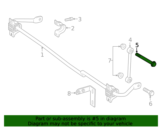 2010-2024 Mercedes-Benz Stabilizer Link Upper Bolt 910105-012041 | MB ...