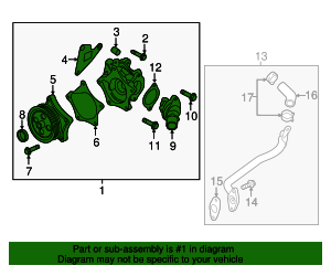 2016-2021 Chevrolet Spark Water Pump Assembly 12681169 | GMPartsDirect.com
