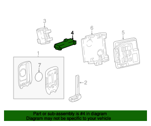 2014-2025 GM Ignition Lock Key Transmitter Antenna 13580788 GM ...
