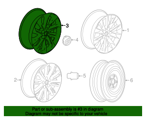 2016-2018 Buick Envision Front and Rear Wheel 84193511 | GM Parts Center