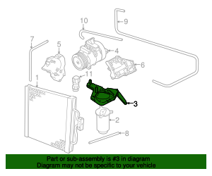 64538367956 - 1997-2003 BMW Dehydrator Bracket (64-53-8-367-956) | BMW ...