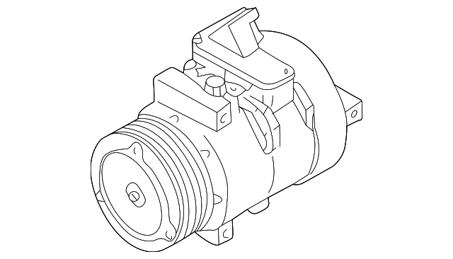 64526910460 - 1998-2003 BMW A/C Compressor (64-52-6-910-460) | BMW of ...