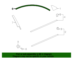 31424048 - Door Reveal Molding - 2017-2020 Volvo | Volvo OEM Parts Direct