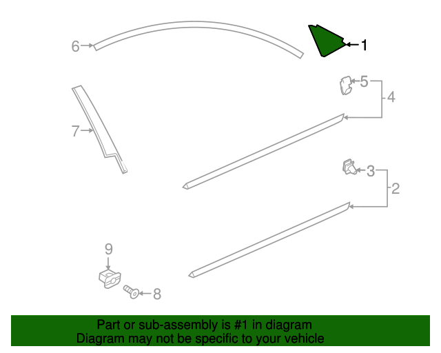 2017-2021 Volvo Front Molding 31378629 | TascaParts.com
