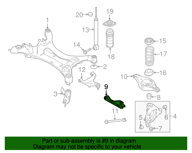 2015-2023 Nissan Murano Track Bar 551A0-5BC0A | Parts for Nissans