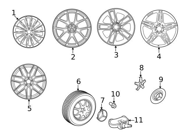 Hub Cap 000-400-11-00-7756 | Mercedes-Benz Parts