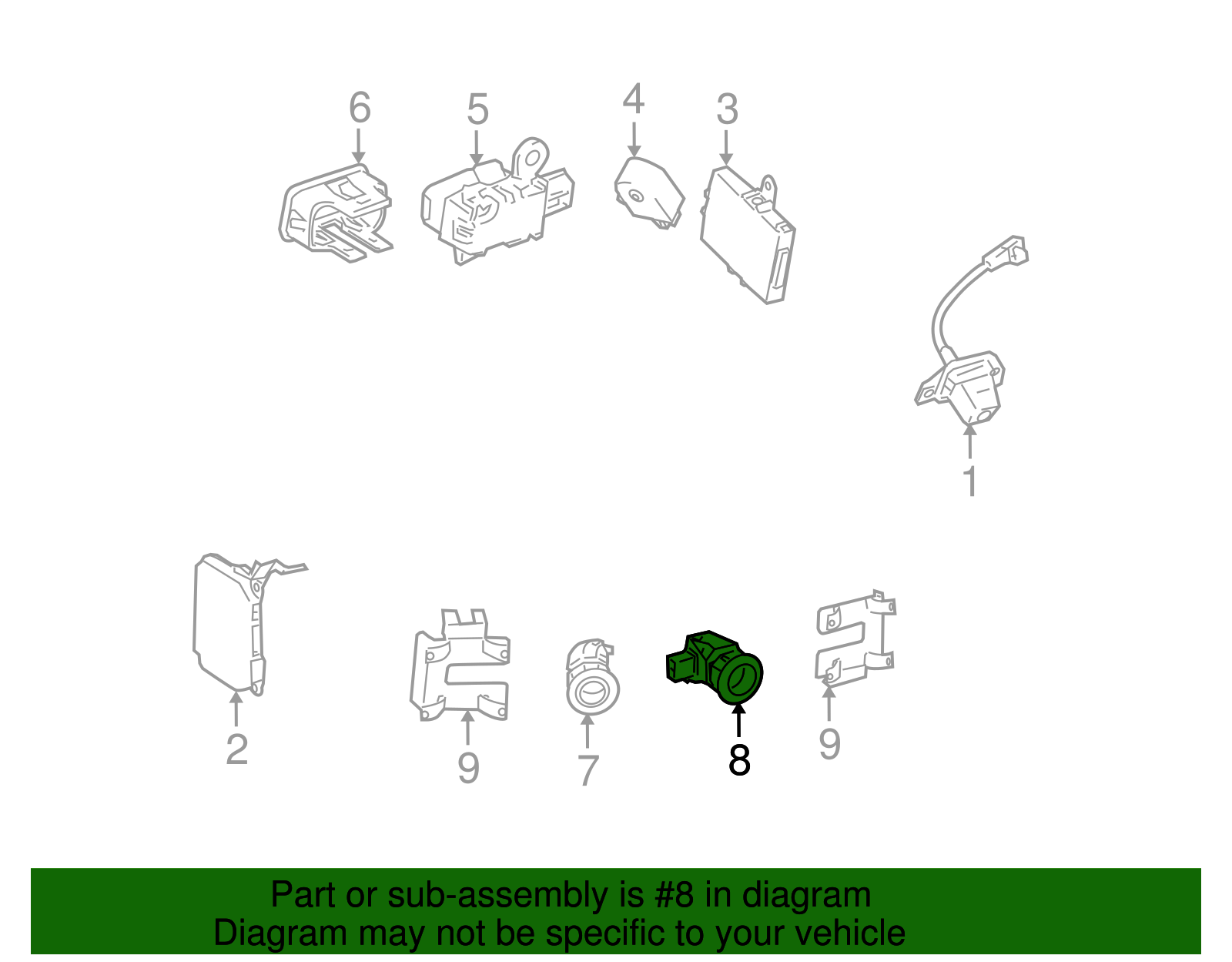89341-30021-A4 - 2007-2011 Lexus - Sensor | My L Parts