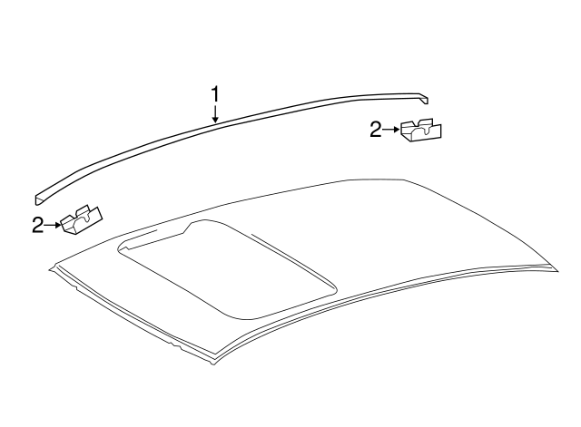75556-30111-C0 - Drip Molding 2013-2020 Lexus | Longo Lexus Parts