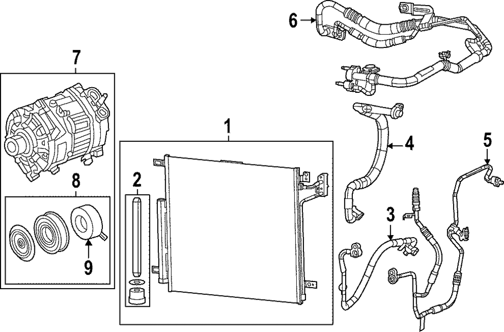 2022-2024 Jeep Grand Cherokee Condenser 68377850AA | Mopar Parts Canada