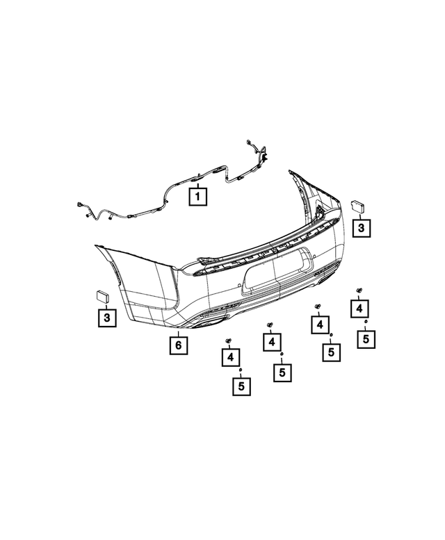 2016-2022 Chrysler 300 Rear Fascia Wiring 68280374AB | QuirkParts