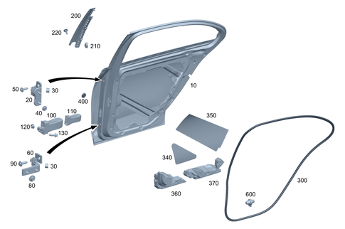 Rear Door for 2022 Mercedes-Benz C300 | Mercedes-Benz USA Parts