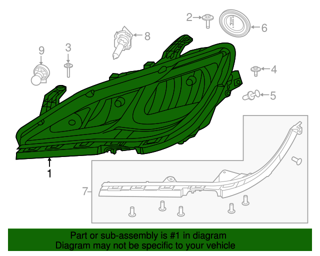 2017-2020 Chrysler Headlamp 68228945AH | TascaParts.com
