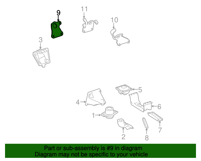 642-224-00-43 - Lift Bracket 2007-2014 Mercedes-Benz | Mercedes-Benz ...