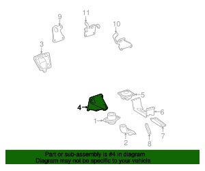 2007-2012 Mercedes-Benz Mount Bracket 642-223-37-04 | AutoNationParts.com