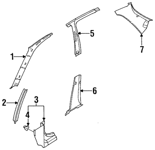 MH002-6886520 - Kick Panel Clip 1994-1995 Kia Sephia | Kia.Parts Store