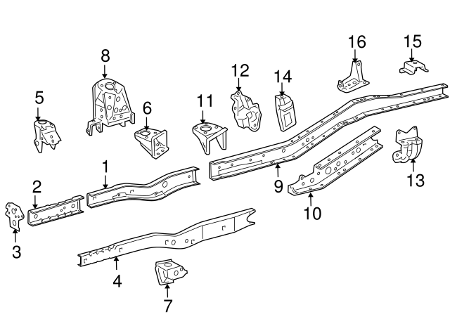 2005-2015 Toyota Tacoma Truck Cab Bracket 51701-04010 | AutoNationParts.com