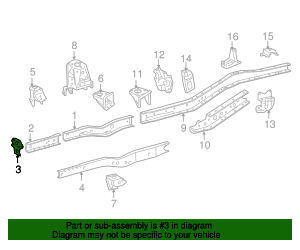 2005-2015 Toyota Tacoma Mount Plate 51035-04010 | OEM Parts Online