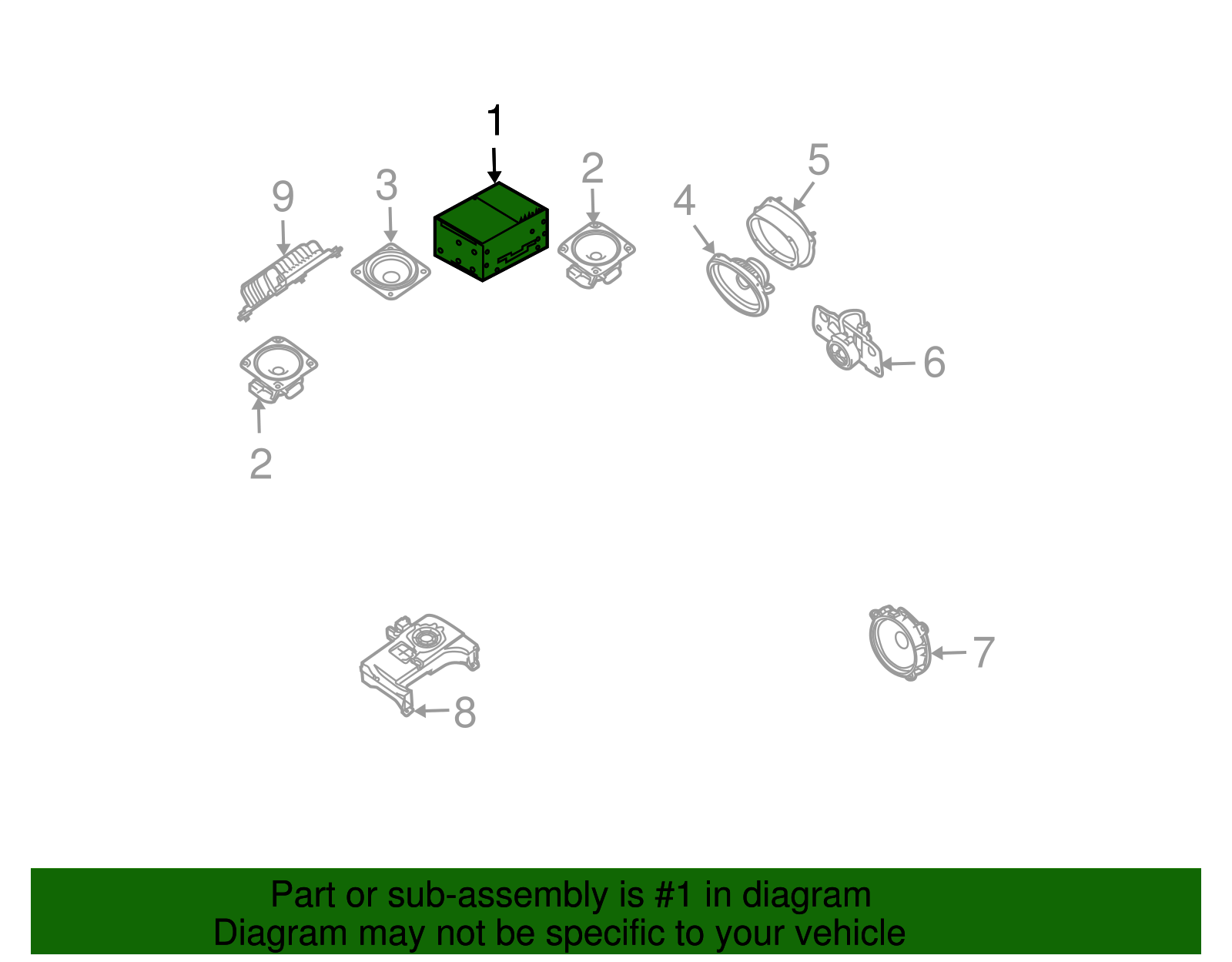 28185-9FM0A - 2013 Nissan TITAN - Am/fm Cd | Anicra Nissan Parts