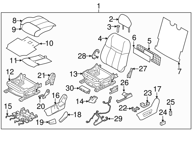 2017-2022 Nissan Cushion Frame 87351-7FA5B | Ziegler Nissan of Orland Park
