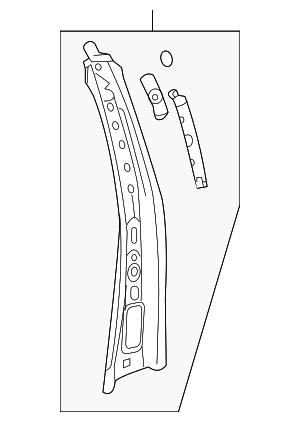 2008-2017 Buick Enclave Center Pillar Inner Panel 22789655 ...