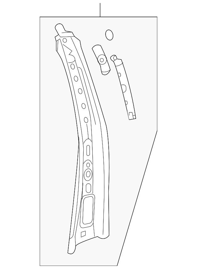 2008-2017 Buick Enclave Center Pillar Inner Panel 22789655 ...