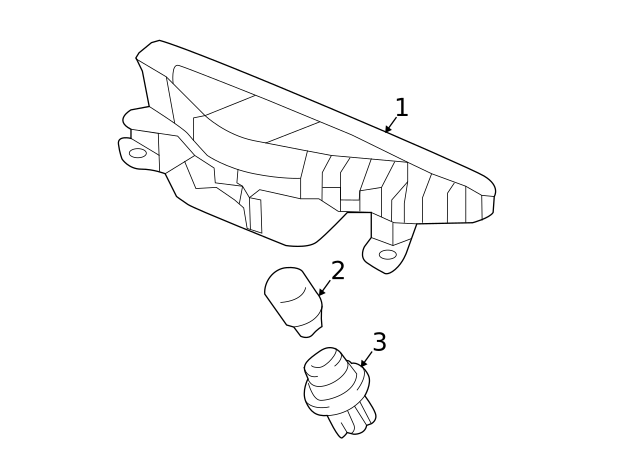 34271-S5A-A01 - High Mount Lamp 2001-2023 Honda | Honda Parts Online