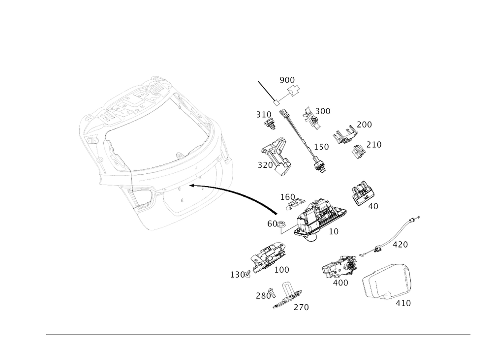 204-740-05-35 - Lock 2010-2020 Mercedes-Benz | Mercedes-Benz USA Parts