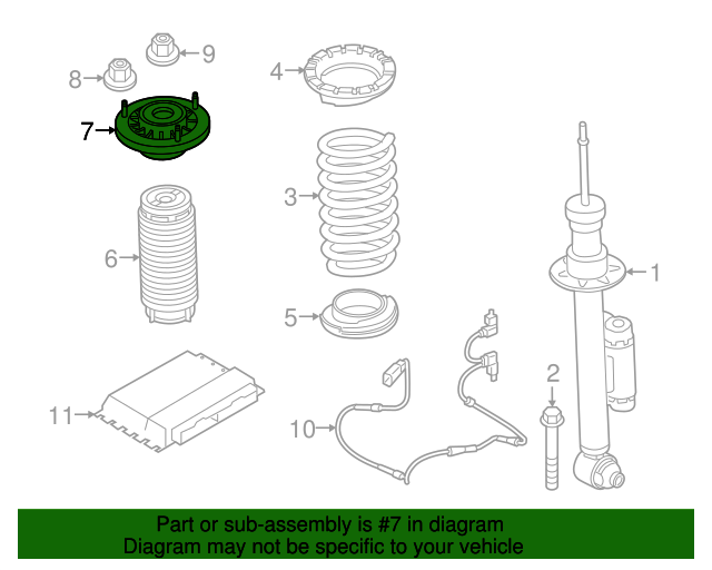 33506866272 - 2017-2023 BMW Upper Support (33-50-6-866-272) | BMW of ...
