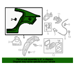 2014-2018 Mazda 3 Quarter Panel BJY7-70-41X | Mazda-Parts