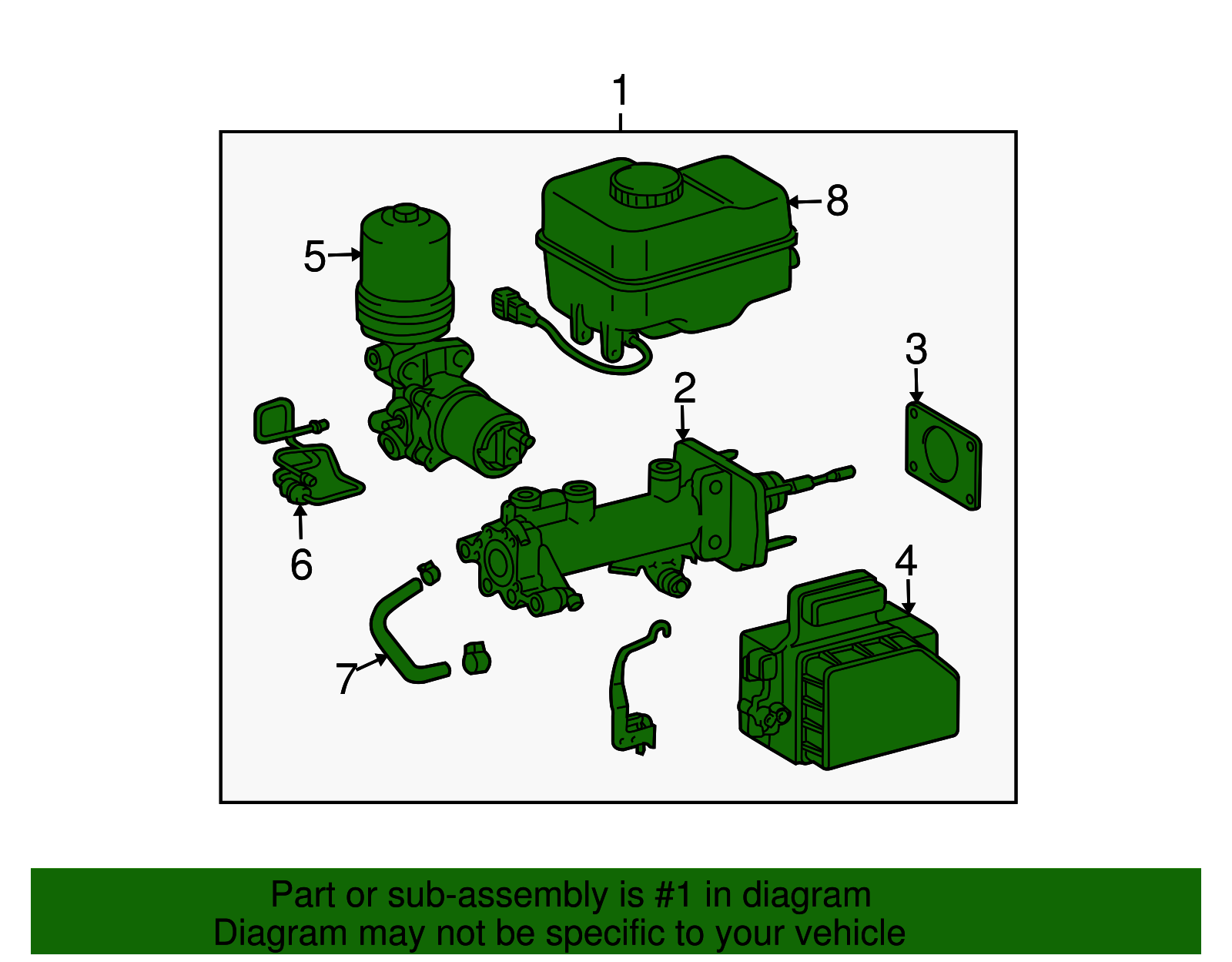 47050-0C031 - Power Brake Booster - 2005-2006 Toyota Tundra | OEM ...