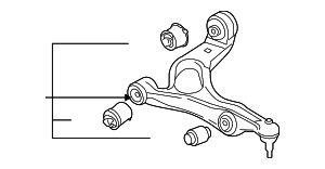 7L0-407-151-K - Lower Control Arm - 2008-2010 Volkswagen Touareg | OEM ...