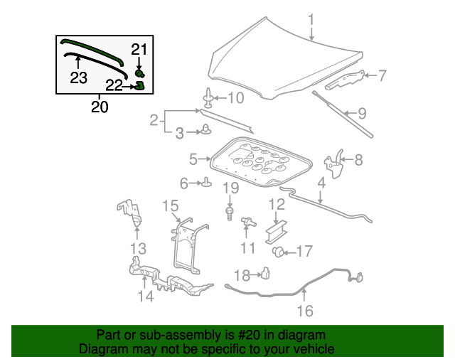 25807076 Molding - New OEM Part From GM Parts Direct | GM Parts Store